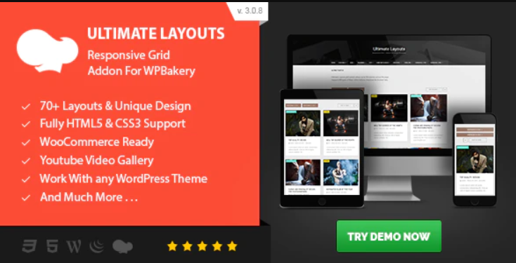 Ultimate Layouts - Responsive Grid & Youtube Video Gallery - Addon For WPBakery Page Builder ...