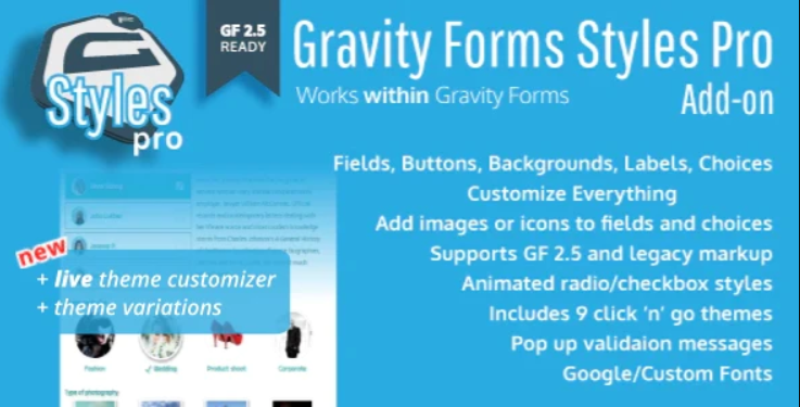 Gravity Forms Styles Pro Add-on - GPL Plugins Gravity Forms