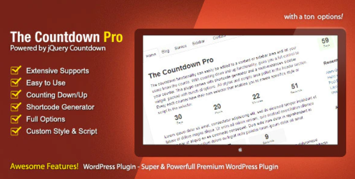 The Countdown Pro - Free Download - Woothemes Plugins