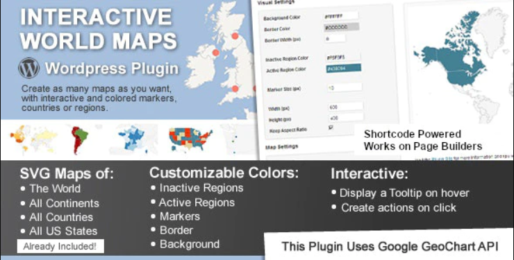 Interactive World Maps - Free Download - Woothemes Plugins