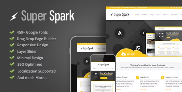 Super Spark - Responsive Minimal WP Theme - Free Download - Woothemes ...